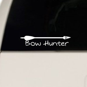 Bowhunter Decal, Bowhunter Sticker, Bowhunter Vinyl Car Decal, Arrow ...