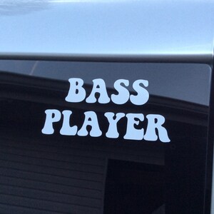 Bass Player Decal, Bass Player Sticker, Bass Player Vinyl Decal, Bass ...