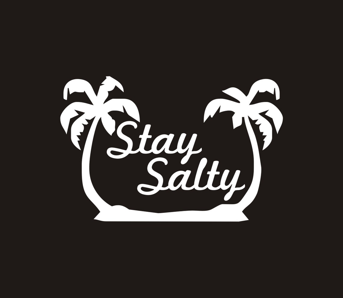 Stay Salty Vinyl Decal Stay Salty Vinyl Sticker Stay Salty | Etsy