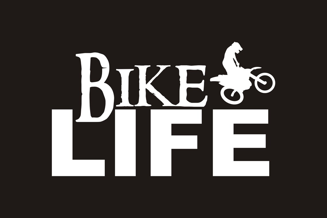 Bike Life Vinyl Decal, Motocross Decal, Motorcycle Decal, Moto Sticker ...