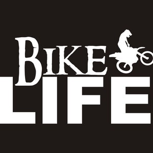 Bike Life Vinyl Decal, Motocross Decal, Motorcycle Decal, Moto Sticker ...
