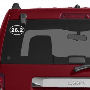 26.2 Marathon Decal, 26.2 Marathon Sticker, 26.2 Vinyl Decal, 26.2 ...