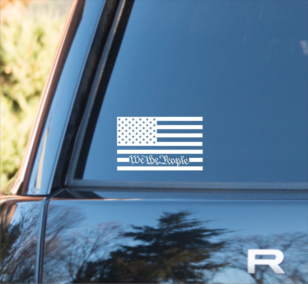 Flag We the People Vinyl Decal, We the People Sticker, We the People ...