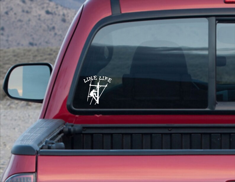 Line Life lineman vinyl decal Line Life vinyl sticker Line | Etsy