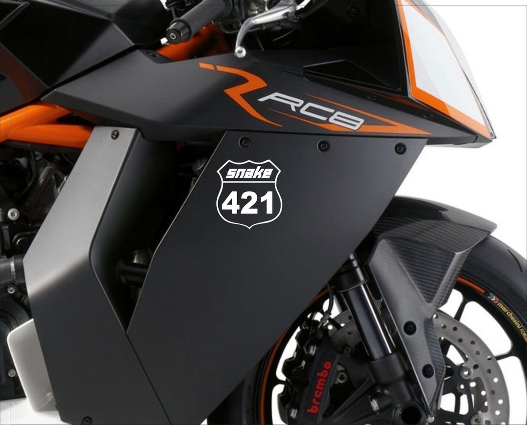 421 Snake Decal, 421 Snake Sticker, Highway 421 Decal, Motorcycle Decal ...