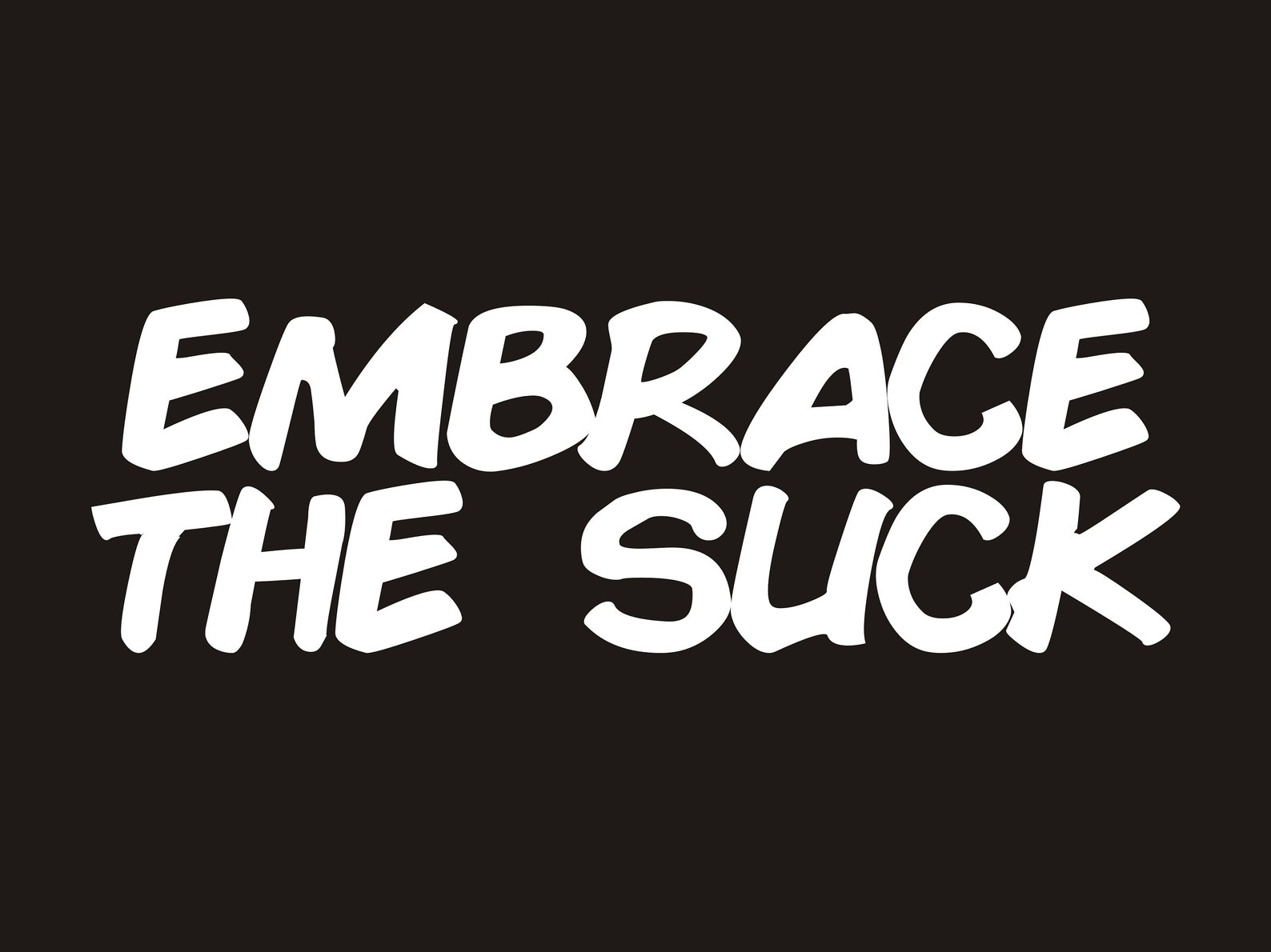Embrace the Suck Vinyl Decal Embrace the Suck Vinyl Sticker - Etsy