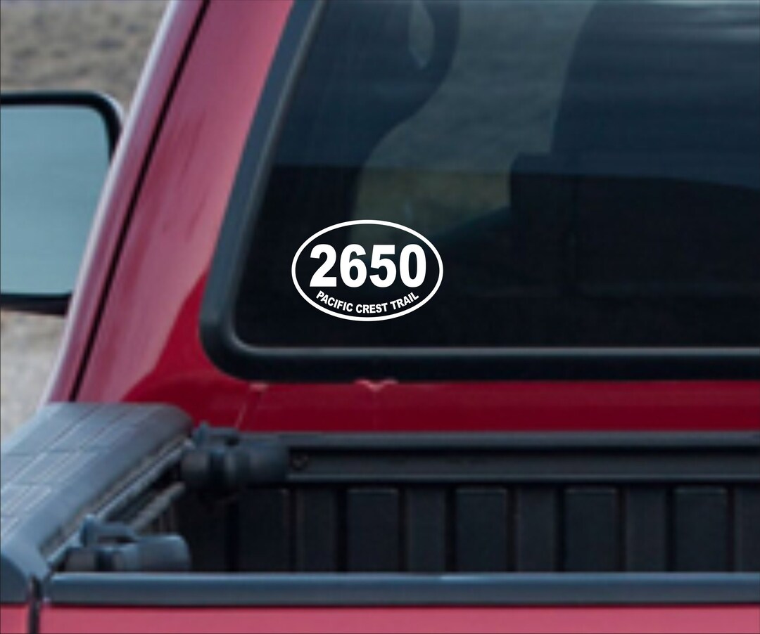 Customizable, Pacific Crest Trail Vinyl Decal, PCT Decal, PCT Sticker ...