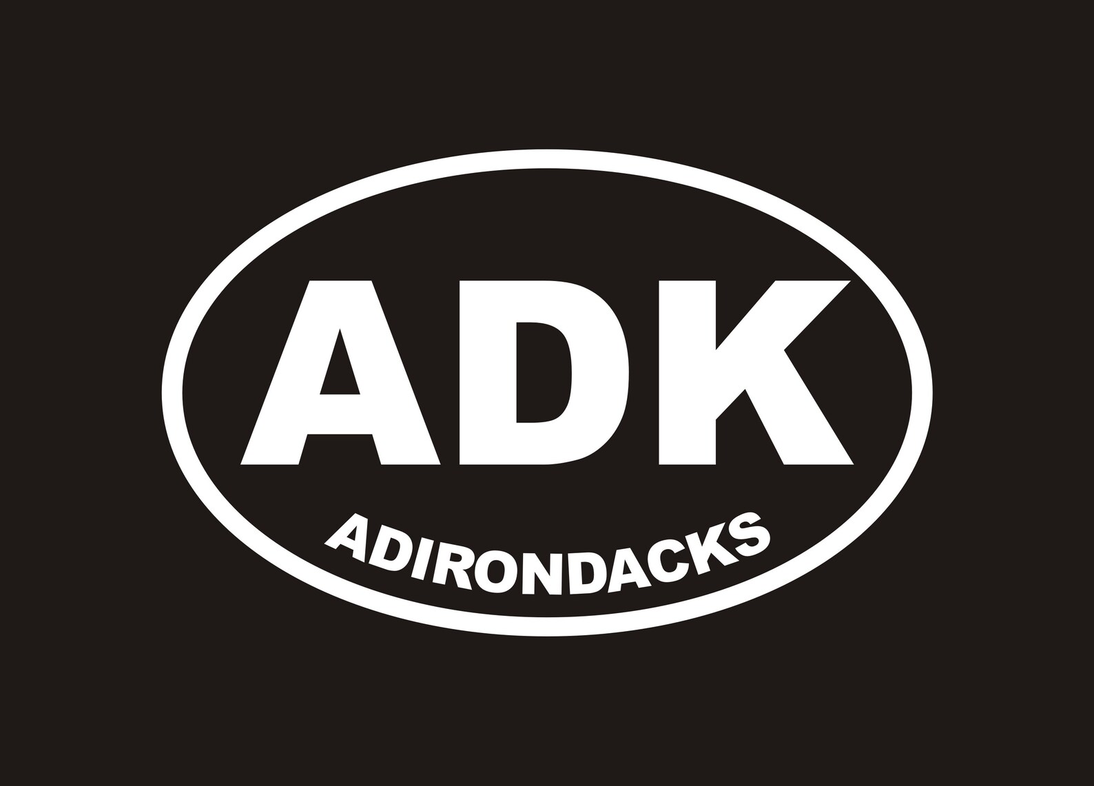 ADK Adirondacks Decal Adirondack Mountains Sticker - Etsy