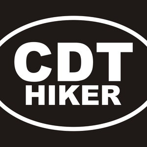 CDT Hiker Decal, CDT Hiker Sticker, CDT Hiker, Continental Divide Trail ...