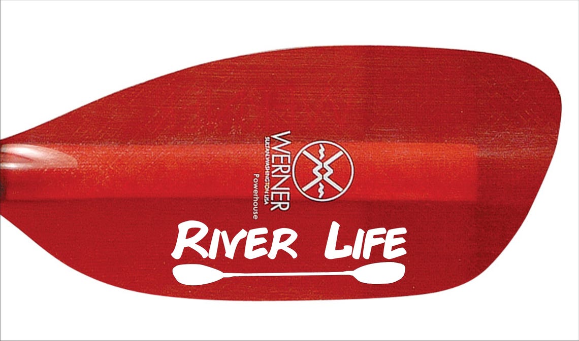 River Life Decal, River Life Sticker, River Life Paddle Decal, River ...