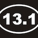 13.1 Half Marathon Decal, 13.1 Decal, 13.1 Sticker, Runners Decal ...