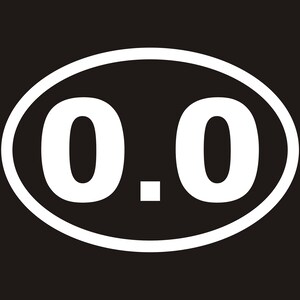 0.0 Miles Decal, Mileage Decal, Runner's Decal, 0.0 Miles Sticker, 0.0 ...