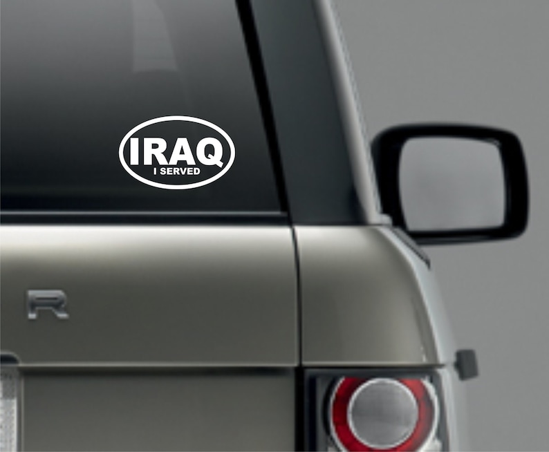 Iraq Veteran Decal Iraq I Served Decal Military Veteran - Etsy