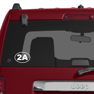 2nd Amendment Vinyl Decal, 2A Vinyl Decal, 2A Vinyl Sticker, 2nd ...