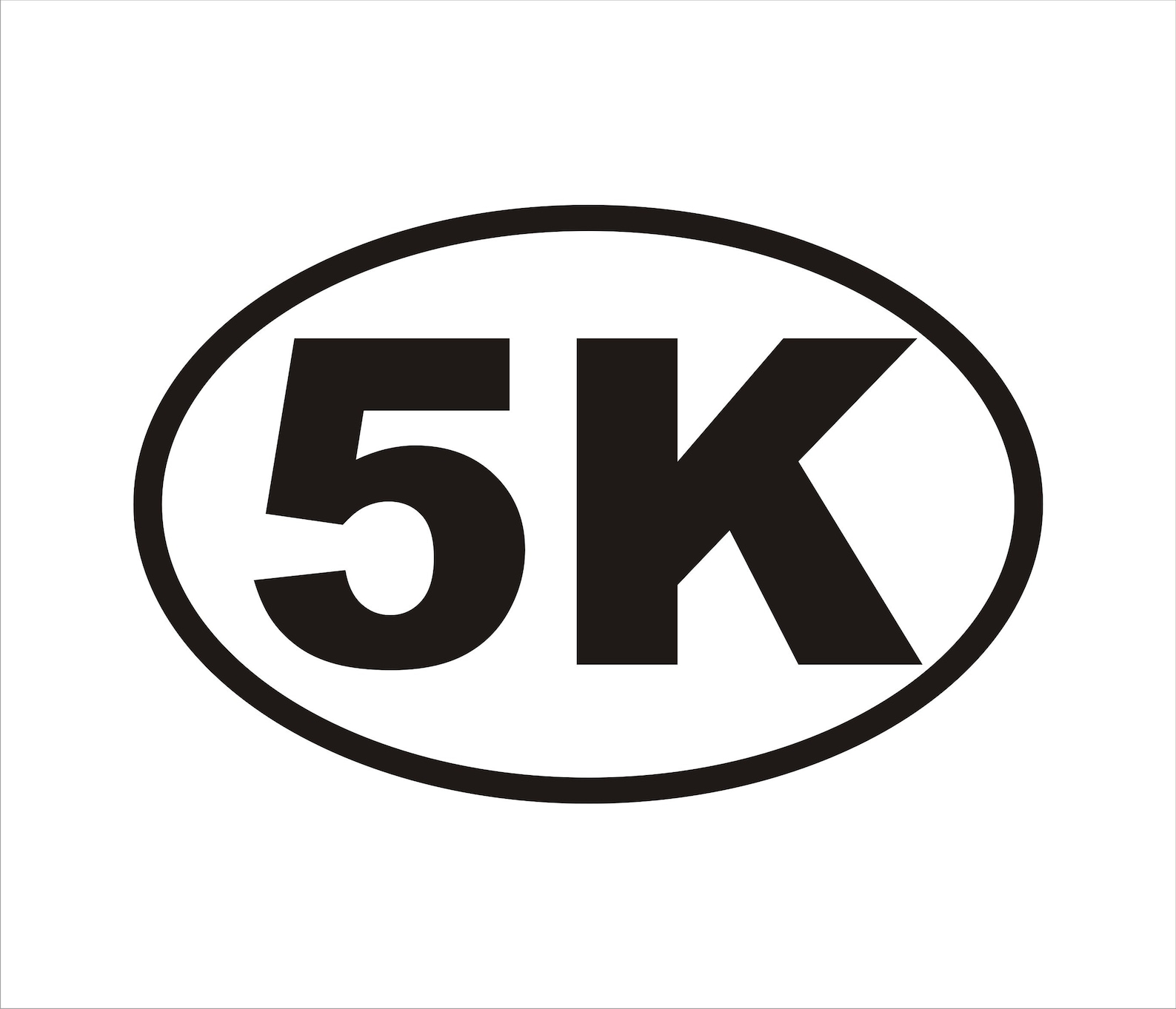 5K Runner Decal 5k Sticker Vinyl Outdoor 5k Decal 5k - Etsy