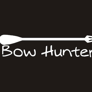 Bowhunter Decal, Bowhunter Sticker, Bowhunter Vinyl Car Decal, Arrow ...