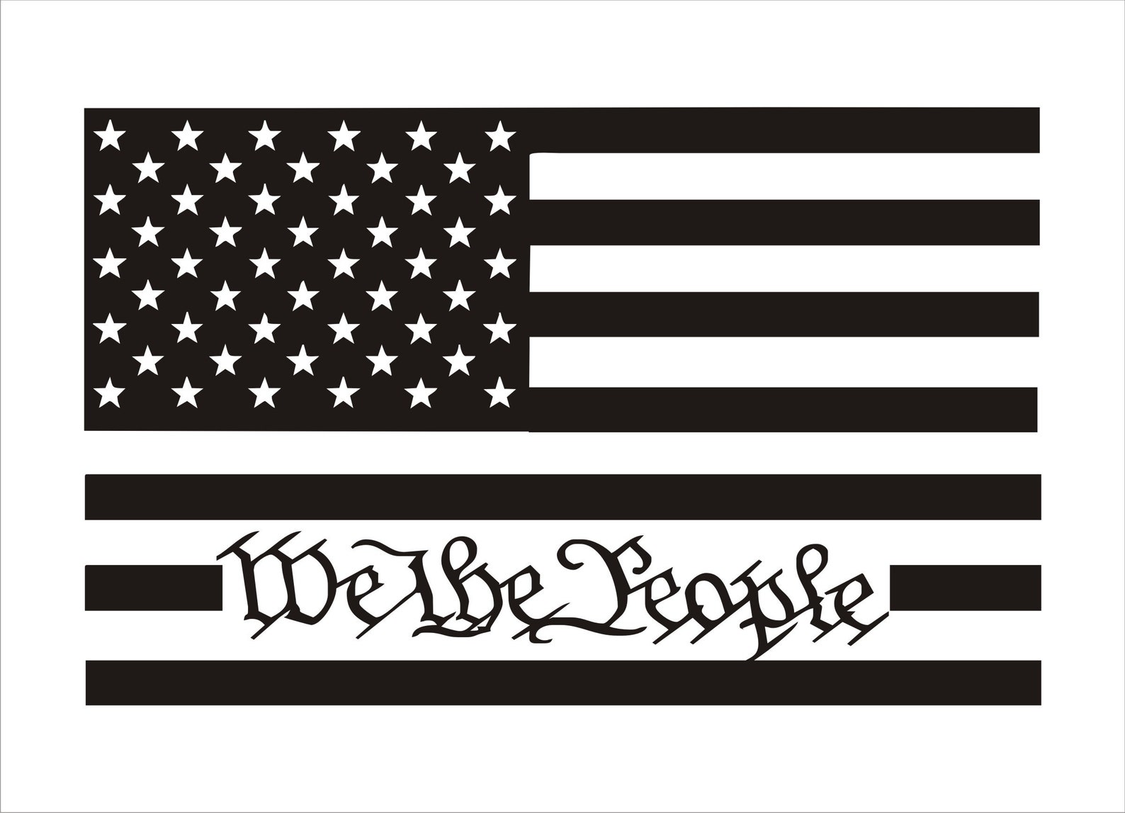 Flag We the People Vinyl Decal We the People Sticker We the | Etsy