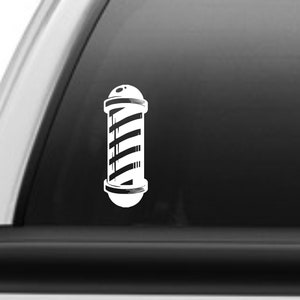 Barber Pole Decal, Barber Pole Vinyl Decal, Barber Pole Sticker, Barber ...