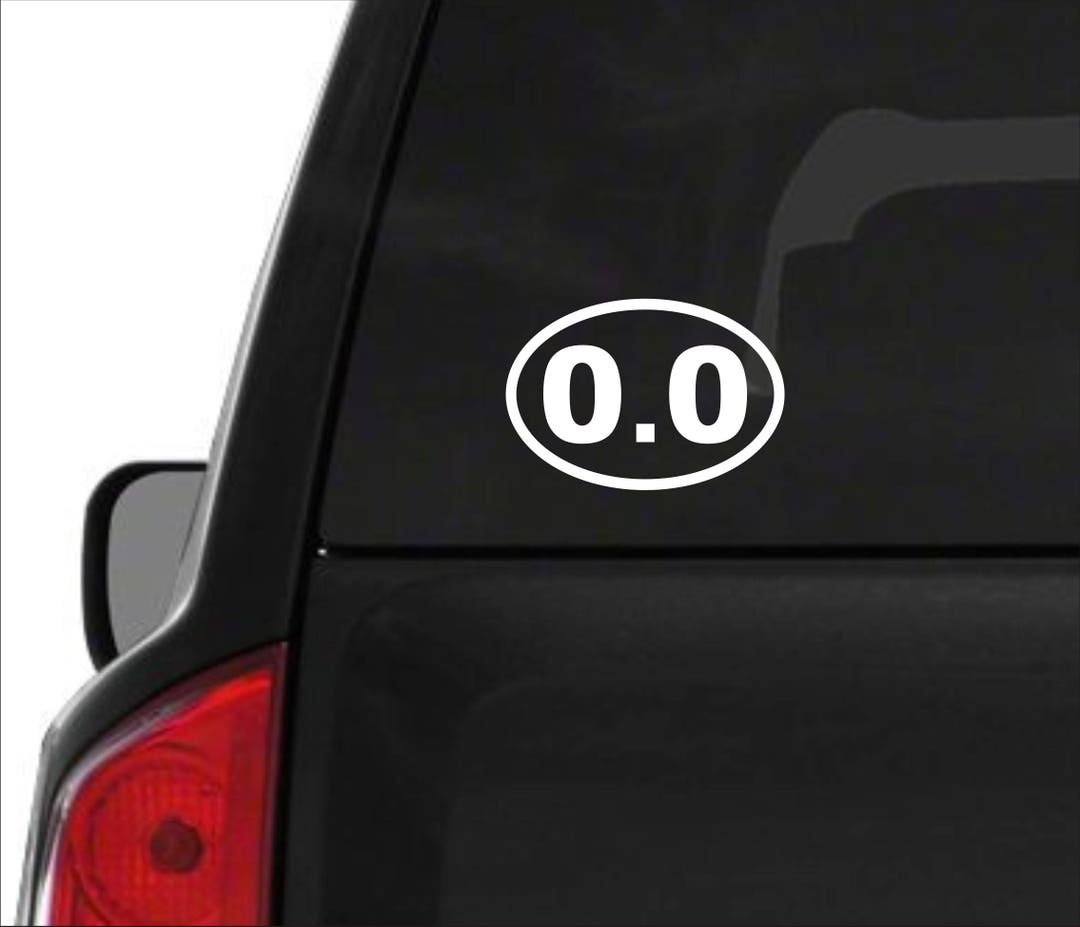 0.0 Miles Decal, Mileage Decal, Runner's Decal, 0.0 Miles Sticker, 0.0 ...
