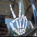 Skeleton Peace Sign Vinyl Decal, Peace Sign Sticker, Peace Sign Decal ...