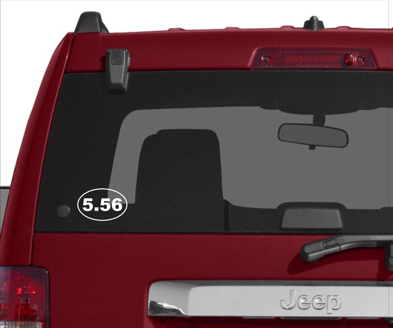 5.56 Oval Vinyl Decal 5.56 Sticker 5.56 Decal AR-15 Vinyl - Etsy