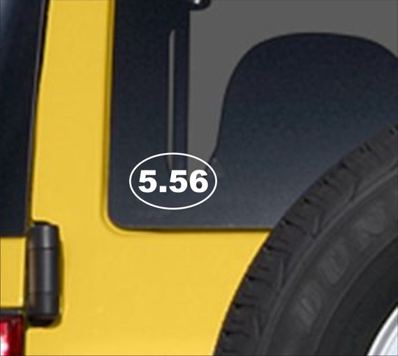 5.56 Oval Vinyl Decal 5.56 Sticker 5.56 Decal AR-15 Vinyl | Etsy