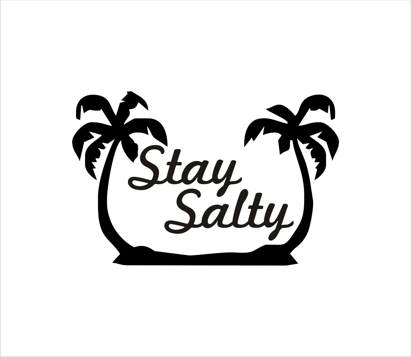 Stay Salty Vinyl Decal Stay Salty Vinyl Sticker Stay Salty | Etsy