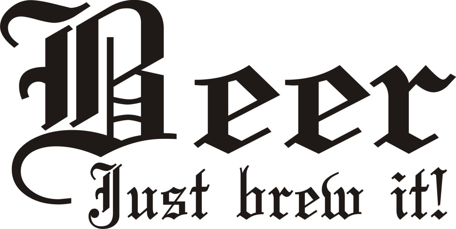 Beer Decal Craft Beer Decal Beer Sticker Beer Brewer Decal | Etsy