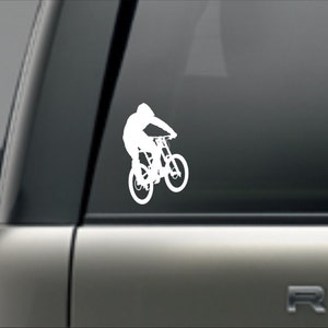 Mountain Bike Vinyl Decal, Mountain Bike Sticker, Biking Decal, Biking ...