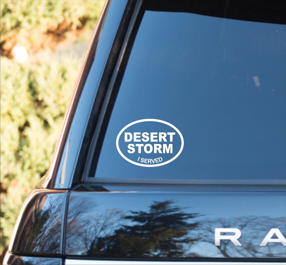 Desert Storm I Served Vinyl Decal Desert Storm Decal Desert - Etsy