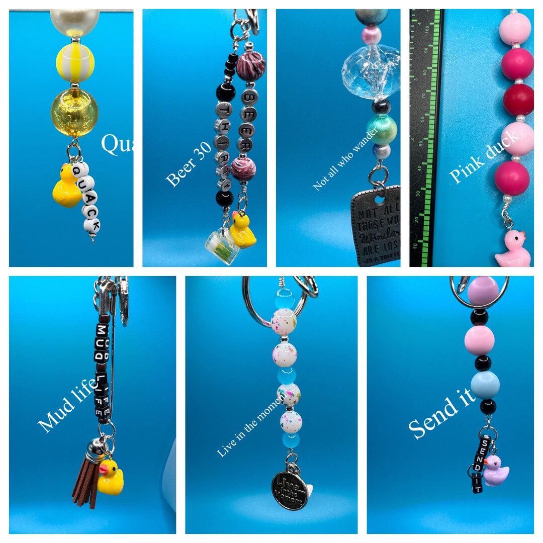 Danglers, Keychains, Ducks, Rubber Ducks, Get Ducked, Beer, Charms ...