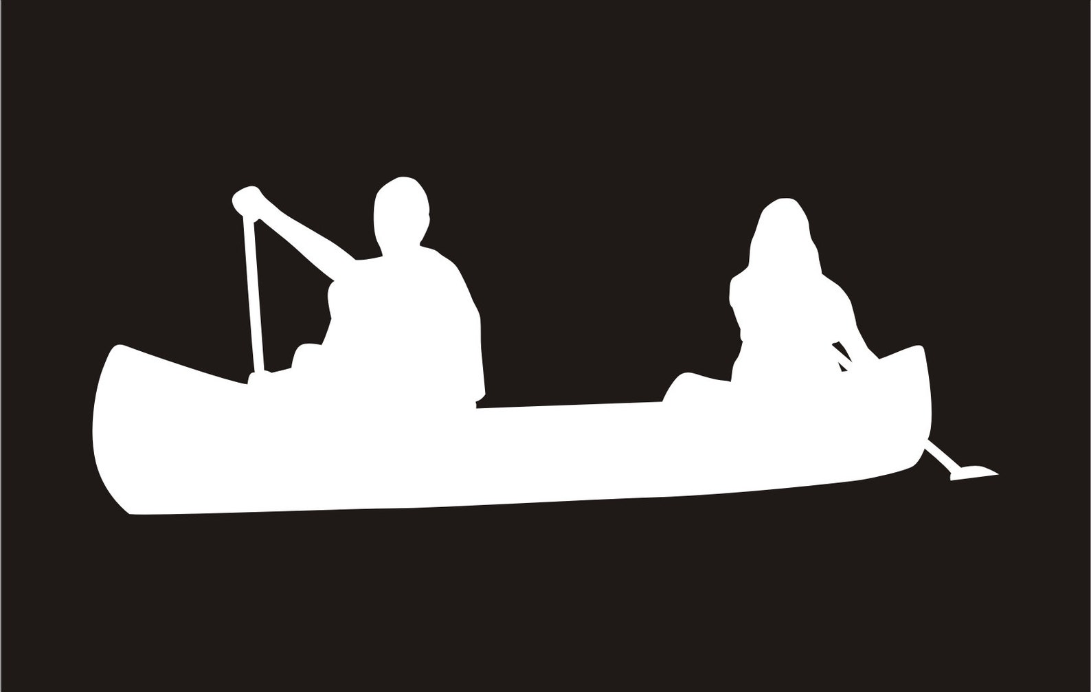 Tandem Canoe Decal, Canoe Decal, Tandem Canoe Sticker, Canoe Decal ...