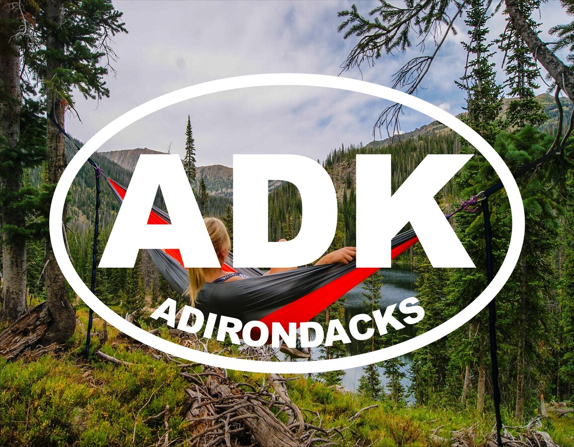 ADK Adirondacks Decal Adirondack Mountains Sticker - Etsy