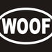 WOOF Vinyl Dog Lovers Decal, Woof Sticker, Woof Decal, Beach Style Dog ...