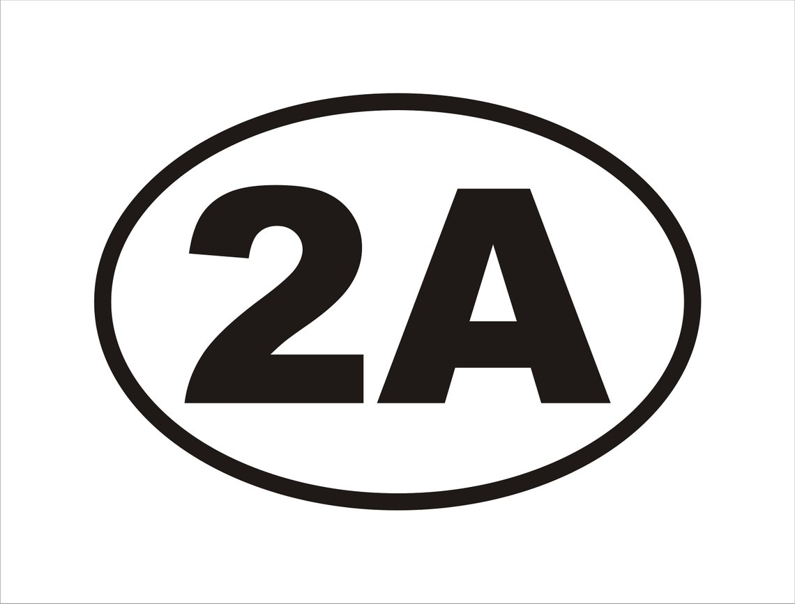 2nd Amendment Vinyl Decal 2A Vinyl Decal 2A Vinyl Sticker | Etsy