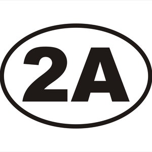 2nd Amendment Vinyl Decal, 2A Vinyl Decal, 2A Vinyl Sticker, 2nd ...