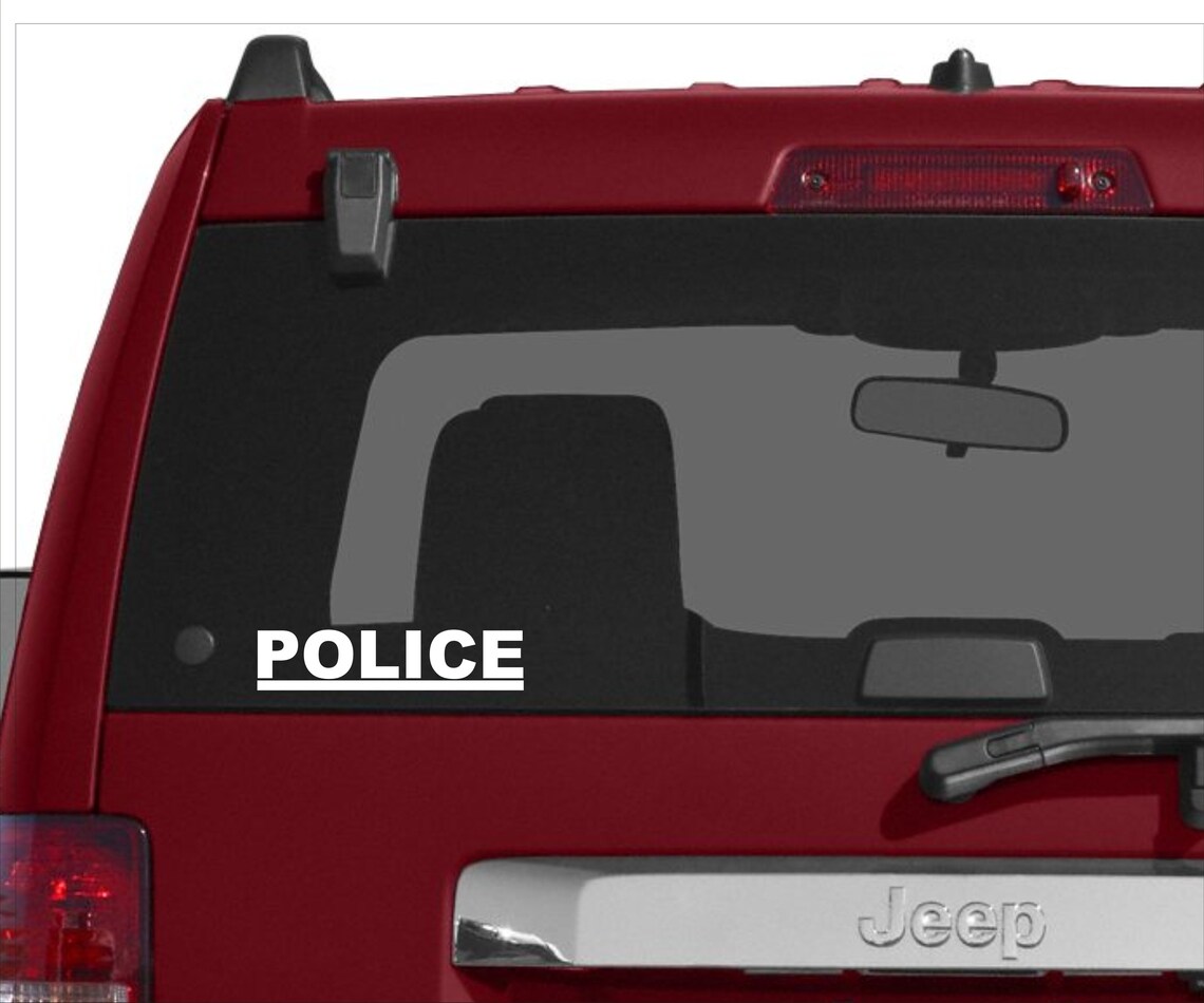 Police Vinyl Decal Police Sticker Police Vinyl Outdoor - Etsy