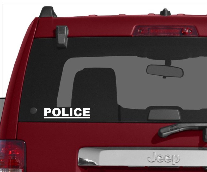 Police Vinyl Decal Police Sticker Police Vinyl Outdoor - Etsy