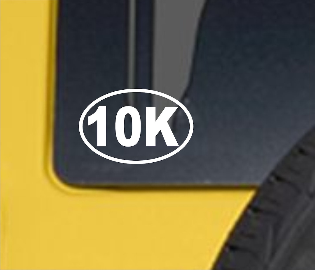 10K Marathon Vinyl Decal, 10k Vinyl Sticker, 10k Marathon Sticker, 10k ...