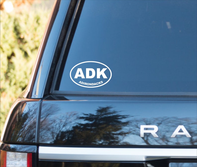 ADK Adirondacks Decal, Adirondack Mountains Sticker, Adirondacks Vinyl ...