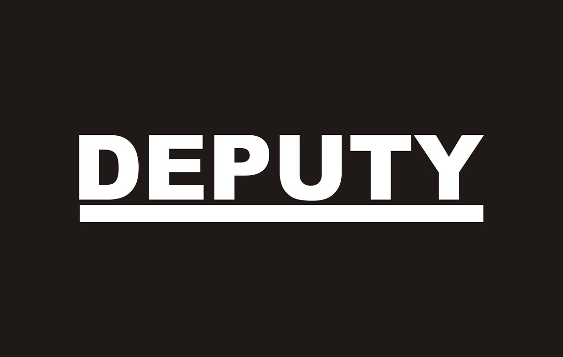 Deputy Vinyl Decal, Deputy Decal, Deputy Sticker, Deputy Sheriff Vinyl ...