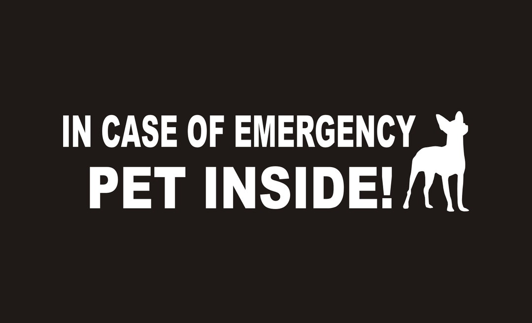 Custom "pet Inside" Emergency Decal, Save My Pet Sticker, Save My Pets ...