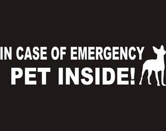 Pet Inside Sticker | Etsy