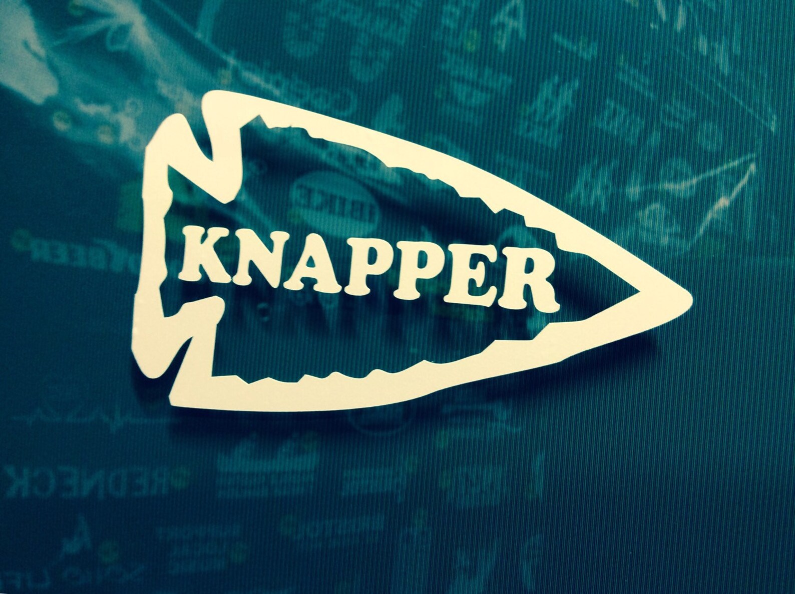 Flint Knapper Decal Arrowhead Decal Knapper Sticker Knapper - Etsy