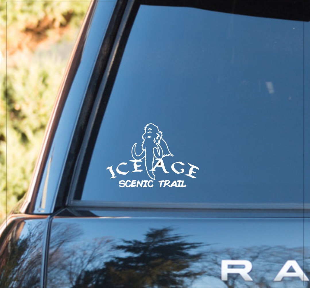 Ice Age Scenic Trail Vinyl Decal, Ice Age Trail Sticker, Ice Age Trail ...