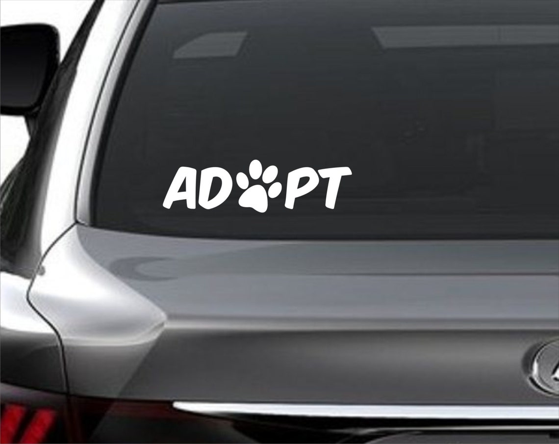 Adopt Decal Adopt Sticker Pet Adoption Decal Pet Adoption - Etsy