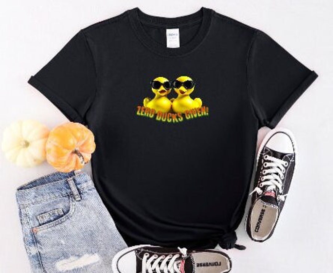 Zero Ducks Given Unisex Softstyle T-shirt, Duck Shirt, Duck Duck Shirt ...