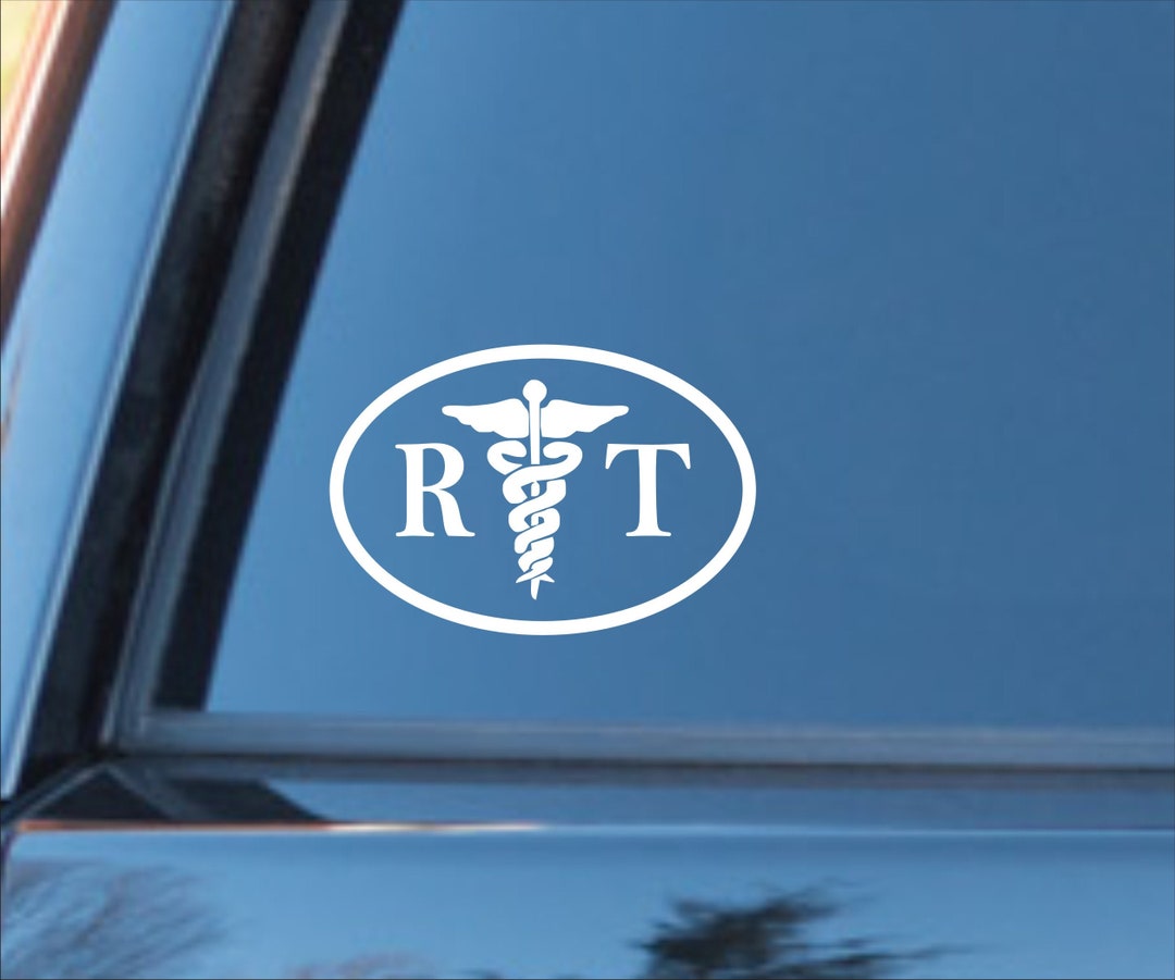 Respiratory Therapist Vinyl Decal, RT Vinyl Decal, RT Sticker ...