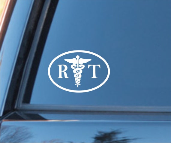 Respiratory Therapist Vinyl Decal RT Vinyl Decal RT Sticker | Etsy
