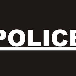 Police Vinyl Decal, Police Sticker, Police Vinyl Outdoor Decal, Police ...